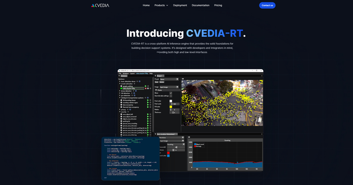CVEDIA-RT | CVEDIA | AI Video Analytics for any hardware